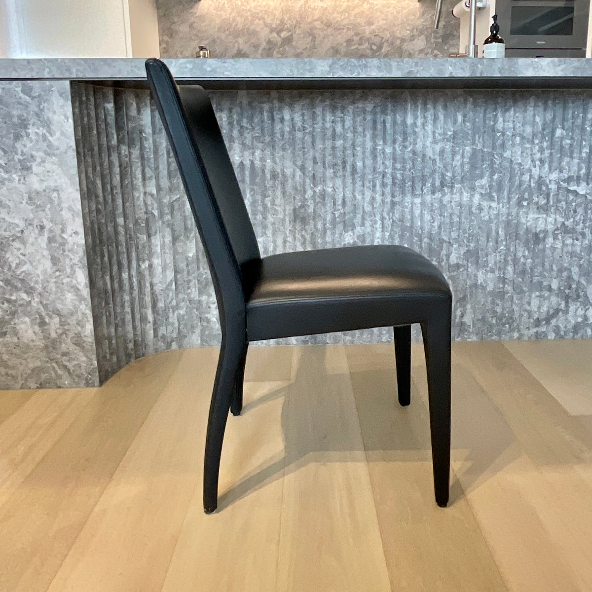 Set of FOUR Leather Dining Chairs by Potocco Italy through Cosh (2 set ...