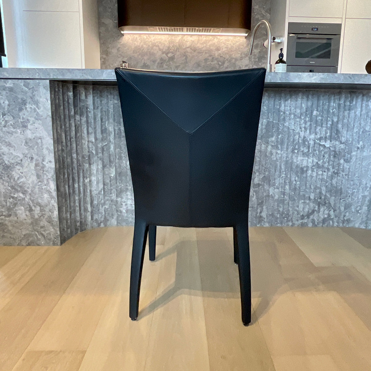 Set of FOUR Leather Dining Chairs by Potocco Italy through Cosh (2 set ...