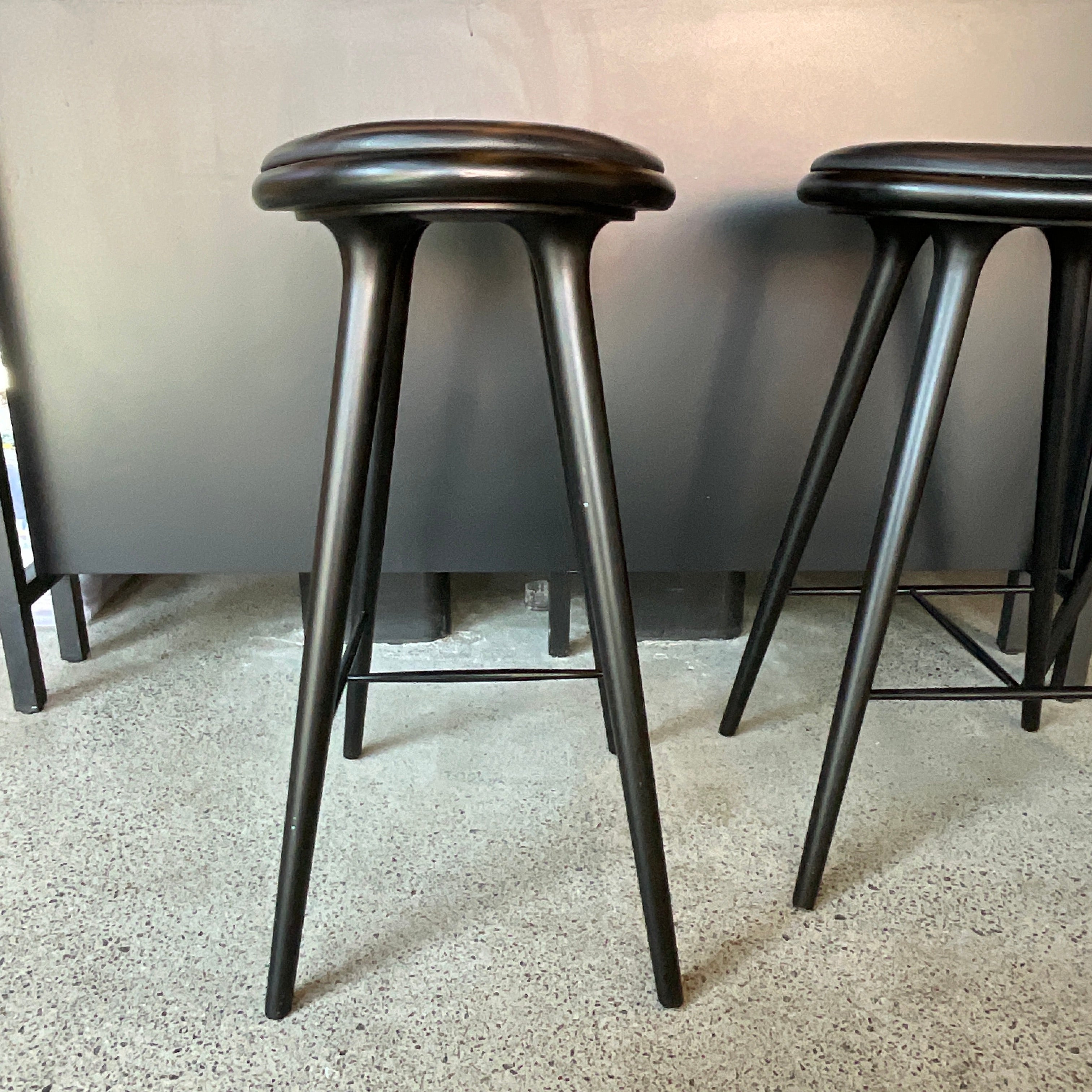 Mater High Stool by Space Copenhagen in Black Oak | HFOC – Home ...