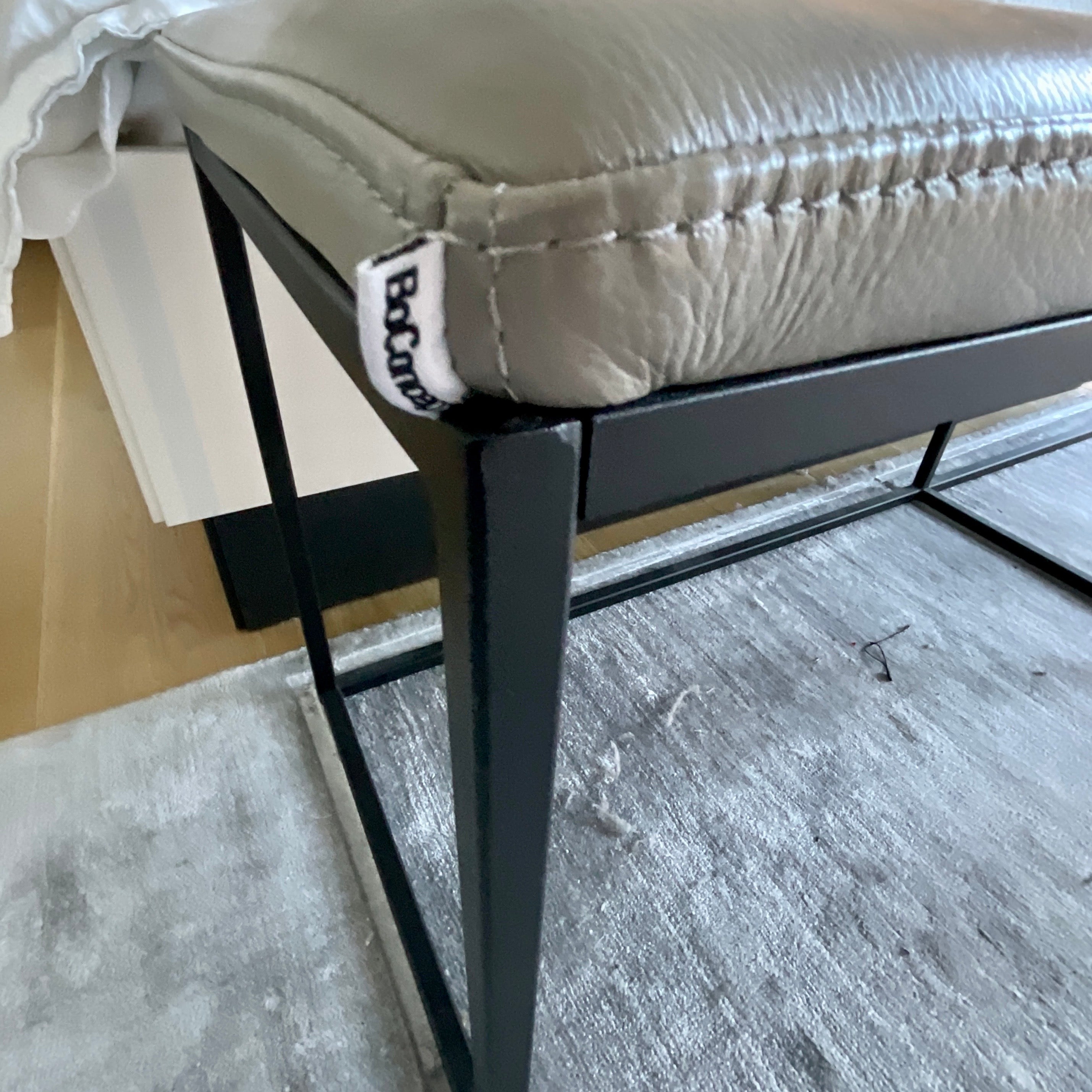 BoConcept London Bench in Estoril Taupe Leather | HFOC – Home Furniture ...