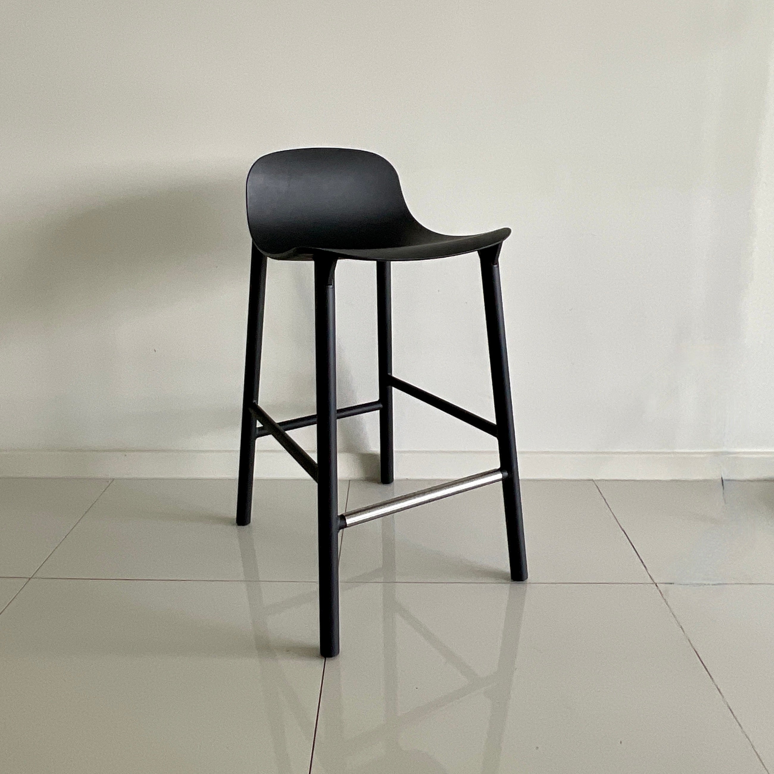 Kristalia Sharky Stools Black Pair | HFOC – Home Furniture on Consignment