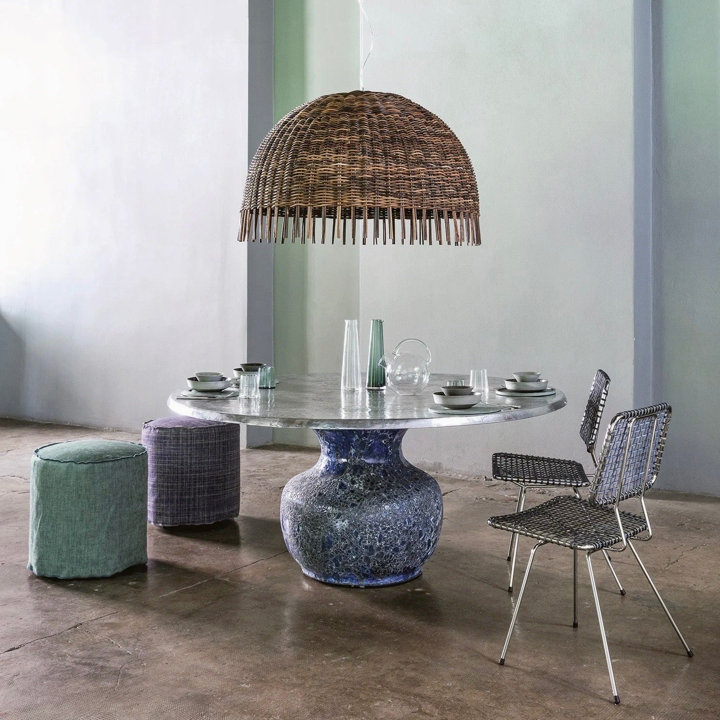 Gervasoni Croco 95 Rattan Pendant Light | HFOC – Home Furniture on ...