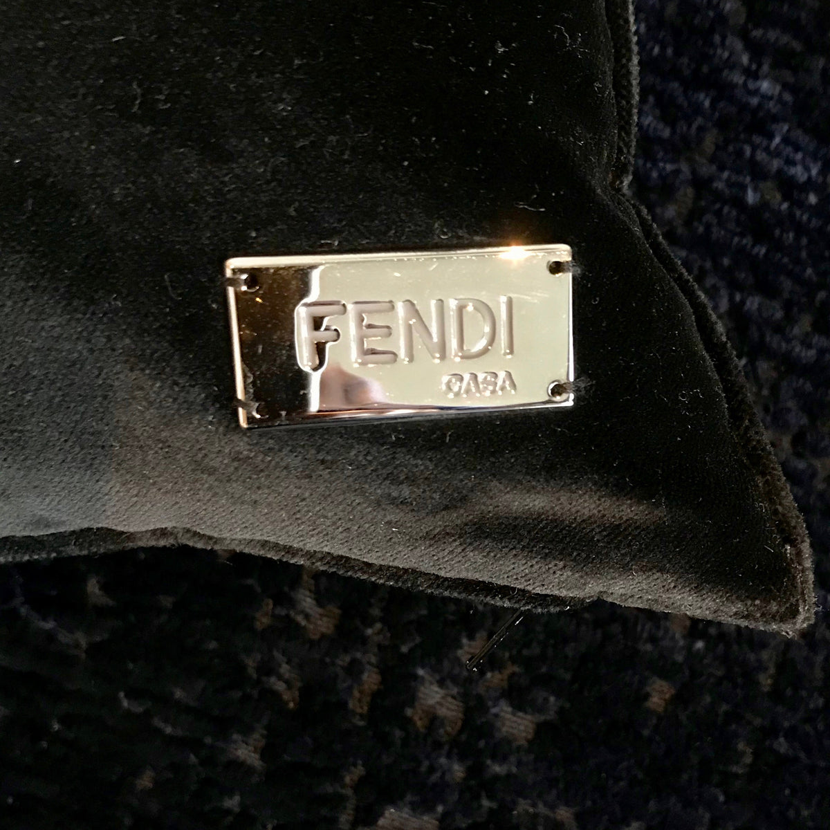 Velvet Swarovski Fendi Rain Throw Pillow by Fendi Casa (2 available ...